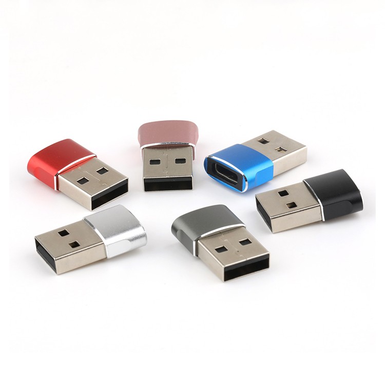 USB OTG Connector Plug Jacket USB 3.1 C Female to USB 2.0 A Male Adapter